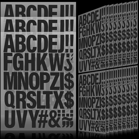 18 Sheets Iron on Letters PU Vinyl Iron on Letters 2 Inch Heat Transfer ...