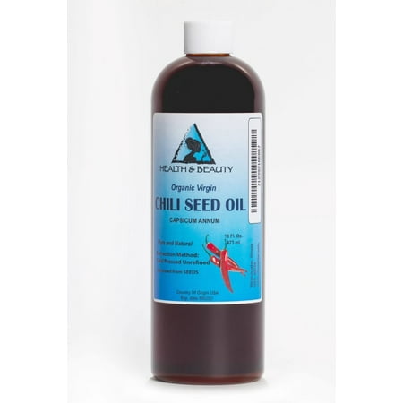 Chili pepper seed oil unrefined organic virgin cold pressed premium ...