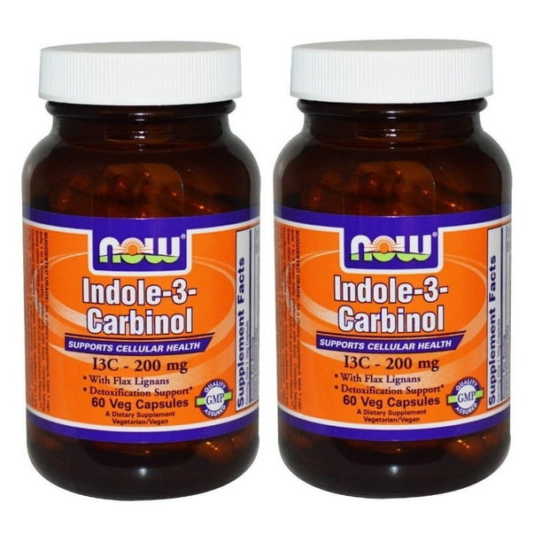Now Foods - Indole 3 Carbinol, 200 mg, 60 Veg Capsules, 2 Pack ...