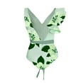 One Piece Swimsuit Retro Swimsuit For Women Halter Push Up Bathing