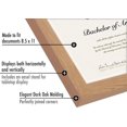 8.5x11 Diploma Frame with Shatter-Resistant Glass - Document Frames ...
