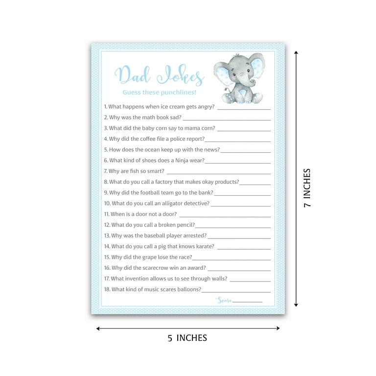 Elephant Baby Boy Games Baby Shower Elephant Games | Zazzle