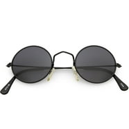Extreme Thin Small Lens Rectangle Sunglasses Color Tinted 49mm (Black ...