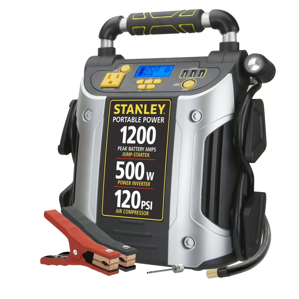 STANLEY 1200A Peak Jump Starter/Power Station w/500 watt inverter ...