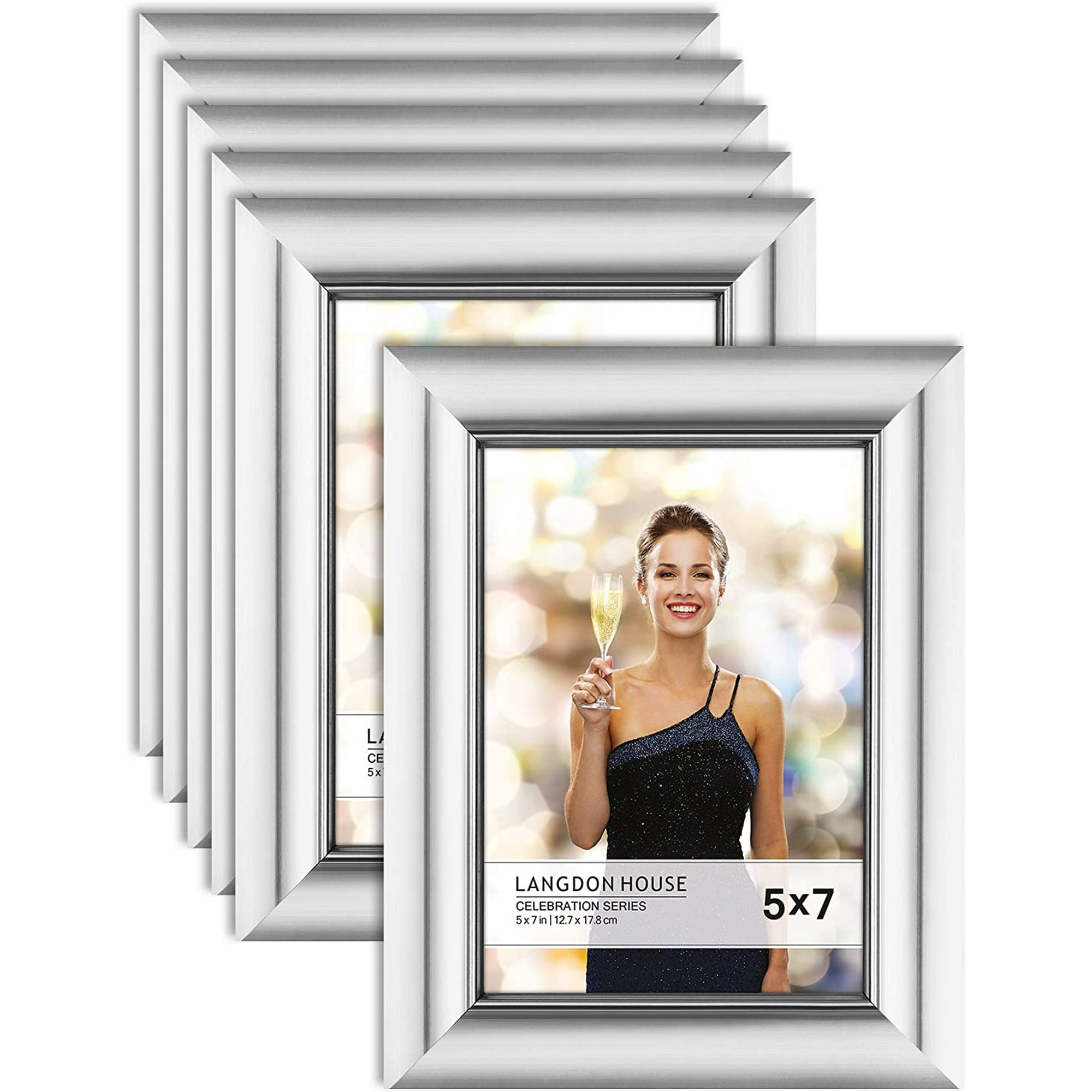 Click here for Surjde 5x7 Picture Frames (Silver  6 Pack)  Contem... prices
