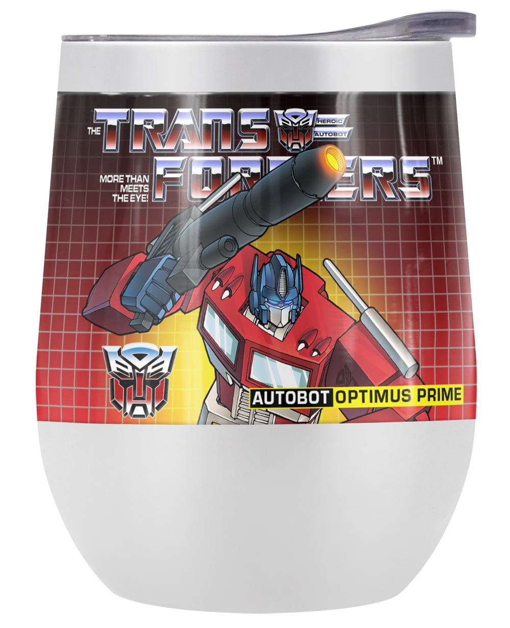 Transformers Official Optimus Prime 12 oz Stemless Tumbler, Stainless ...