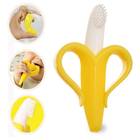 Banana Toothbrush and Teether, Baby Molar Teeth, Molar Jelly, Banana ...