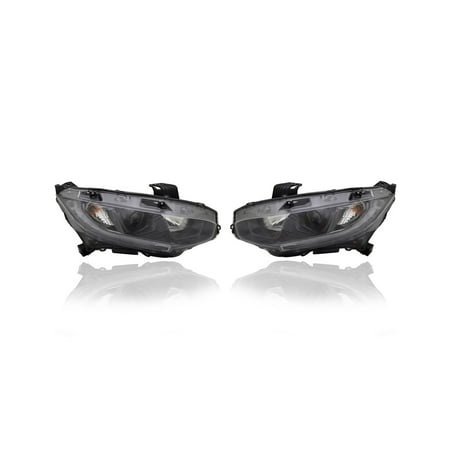 Headlight Assembly - Compatible/Replacement for '19-21 Honda Civic ...