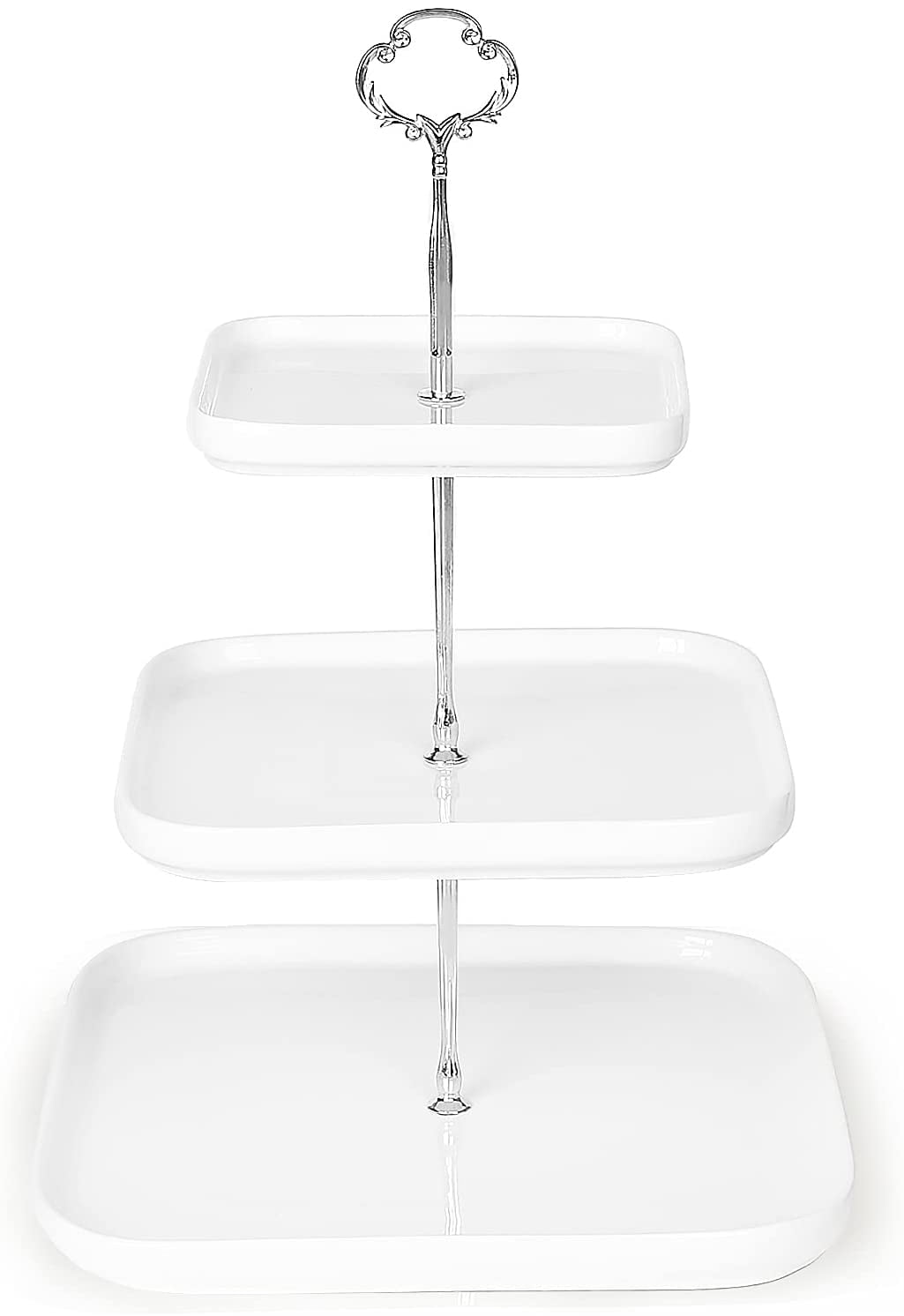 Ceramic 3 Tier Cake Stand Porcelain Cupcake Dessert Stand Tiered Ceramic 3 Tier Cake Stand Porcelain Cupcake Dessert Stand Tiered