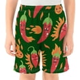 Boys Swim Trunks Funny Chili Pepper Print Quick Dry Lightweight Swim ...
