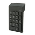 2024 2 4g Wireless Numeric Keypad Chocolate Keys Plug And Play 18 Keys Number Numpad For Bank