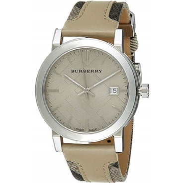 Burberry Women's Swiss Watch with Smooth Trench Leather Strap 34mm ...