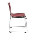 Lima Modern Acrylic Chair - Transparent Red - Walmart.com
