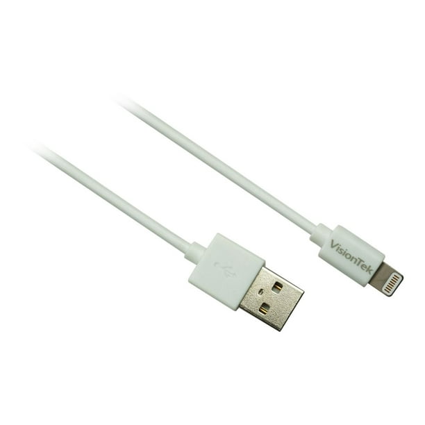 VisionTek - Lightning cable - Lightning male to USB male - 6.6 ft ...