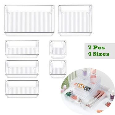 Clear Plastic Set of 3 Drawer Organizers - Walmart.com
