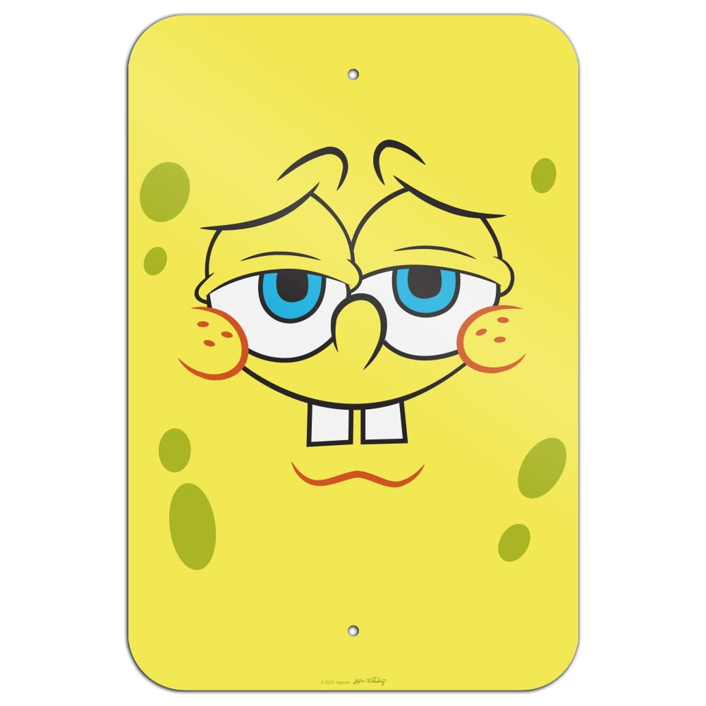 SpongeBob Confident Face Home Business Office Sign - Walmart.com