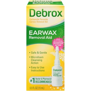 Debrox Ear Wax Removal Drops, Gentle Microfoam Ear Wax Remover, 0.5 Fl ...