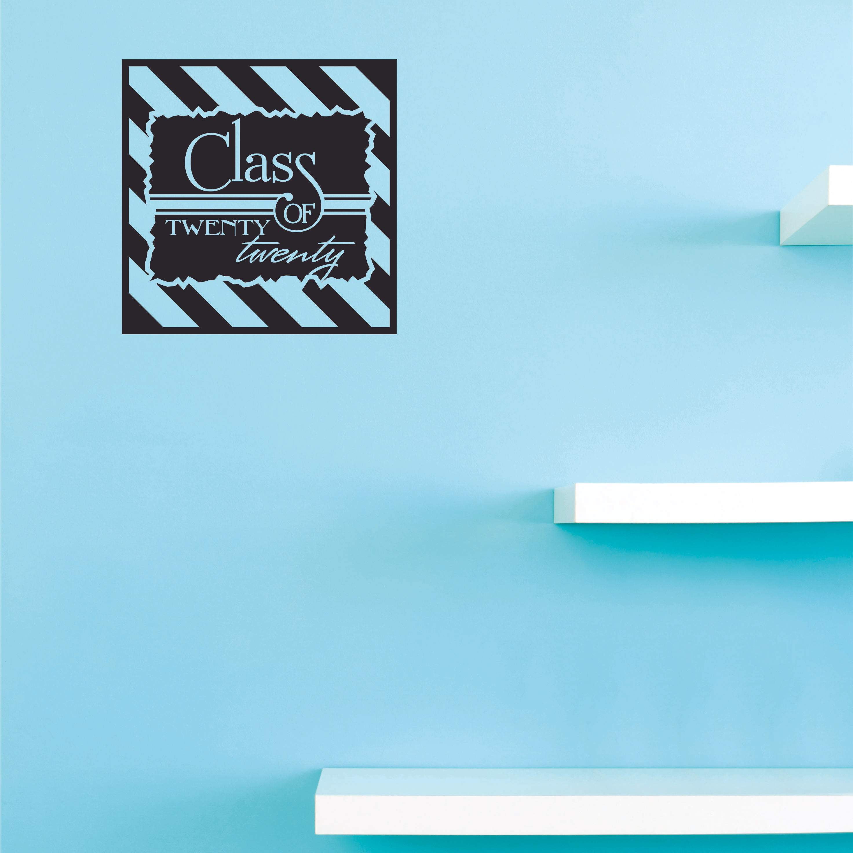 Class Of 2020 Wall Decor| 10" x 20" Removable Wall Art Lettering Decals ...