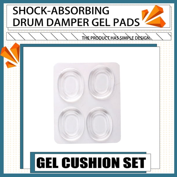 4 Pieces Snare Drum Mute Pads Set Anti-wear Children Beginners Sticky ...