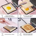 Ajauxi Breakfast Sandwich Maker, Bread Maker, Nonstick Press Waffle ...