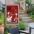 Chefs Garden Flag 28x40 Inch Food Coffee Cookies Steak Red Plaid Double ...