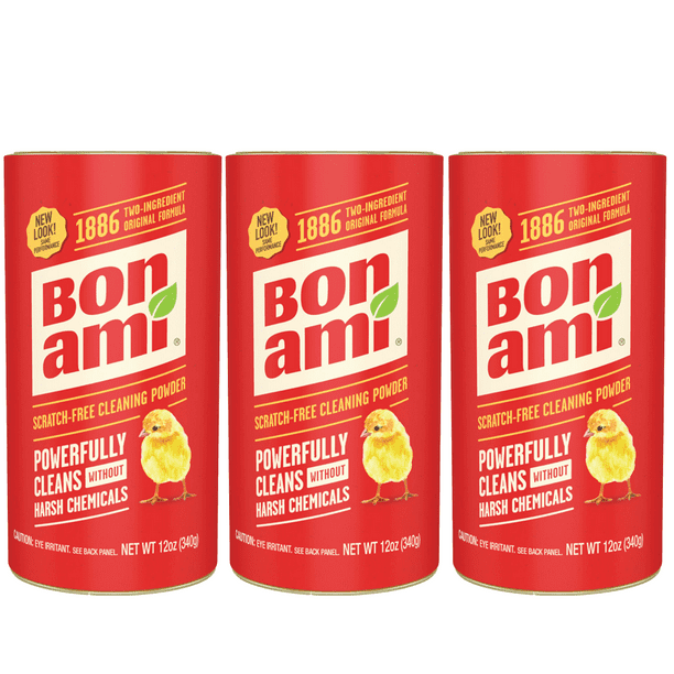 Bon Ami 1886 Original Formula Scratch-Free Cleaning Powder (3 Pack ...