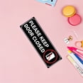 DEEPCRAFF 4Pcs Please Keep Door Closed Decal Weatherproof Door Safety ...