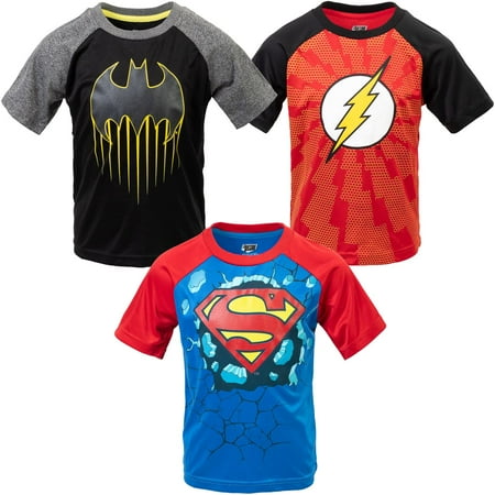 DC Comics Justice League Batman Superman The Flash Toddler Boys 3 Pack ...