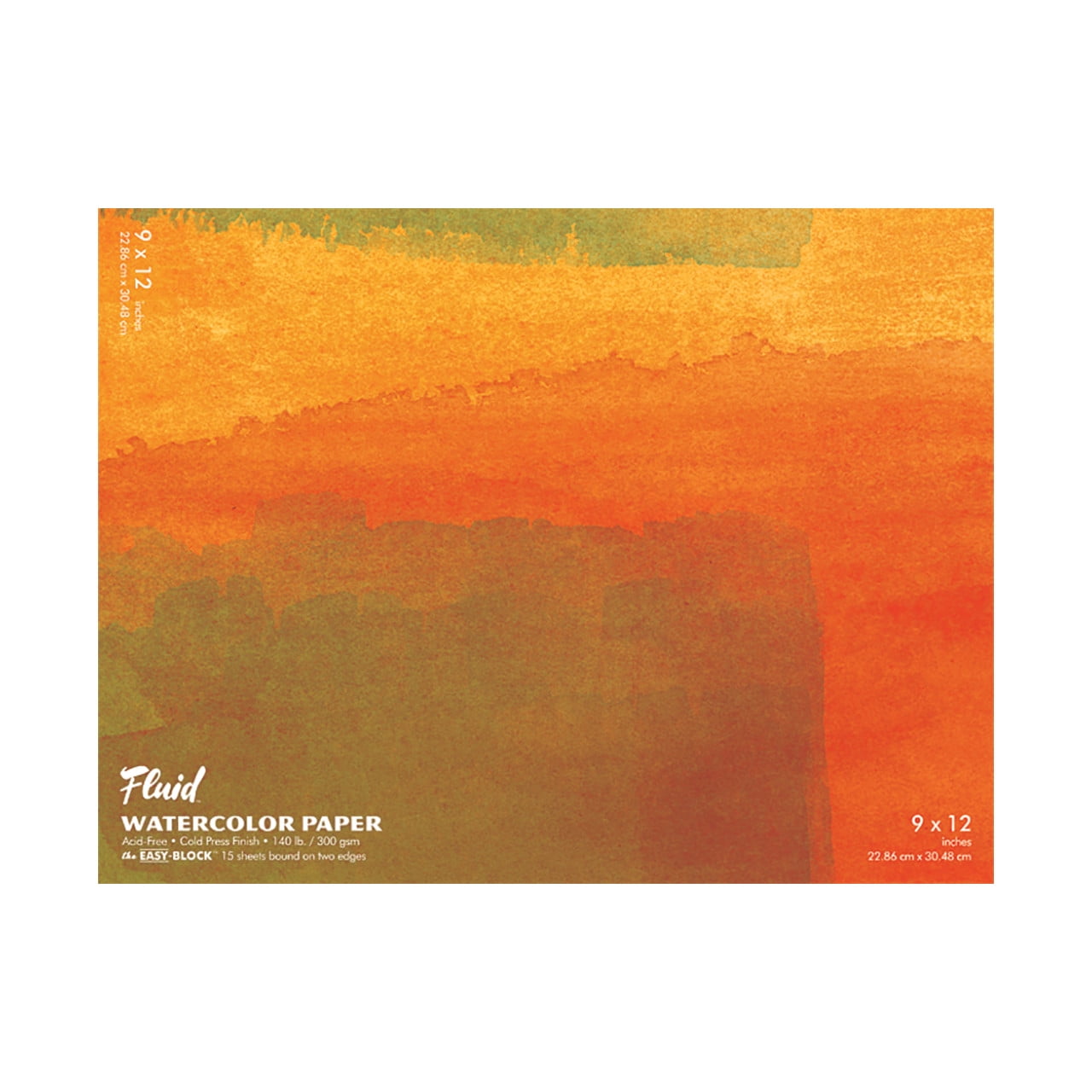 Global Art Fluid Watercolor Paper Block Cold Press 9 X 12 15 Sheets global-art-fluid-watercolor-paper-block-cold-press-9-x-12-15-sheets
