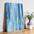 Blue Paint Canvas Wall Art for Living Room, Modern Abstract Light Blue ...