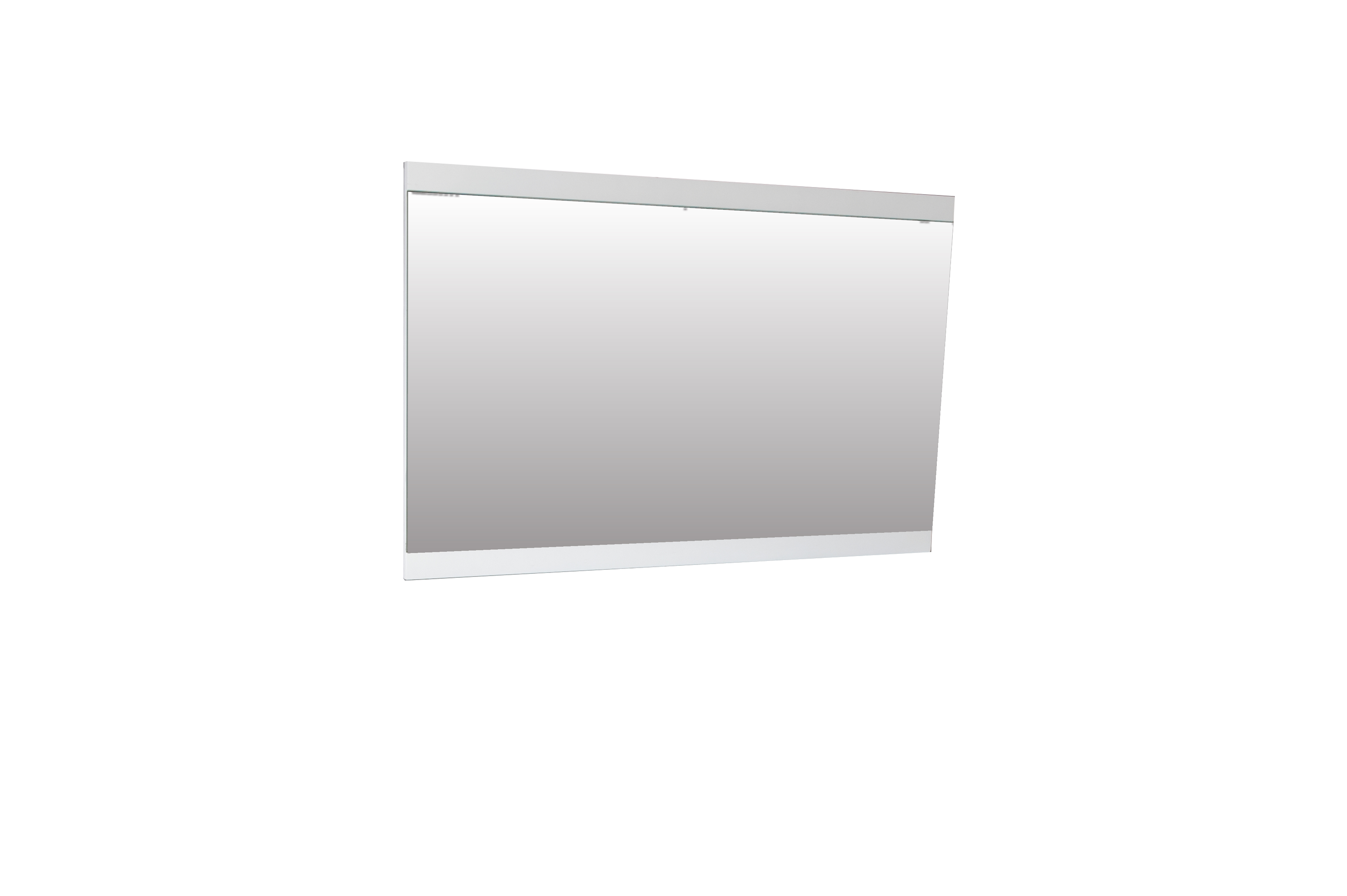 Whiteline Modern Living White Anna Contemporary Oak Rectangle Mirror ...