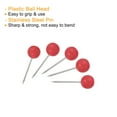 Uxcell Push Pins Plastic Head Thumb Map Tacks Steel Point, Red 300 Pack ...