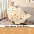 Giant Burrito Size 80-inch BUG HULL Tortilla Throw Blanket for Adults ...