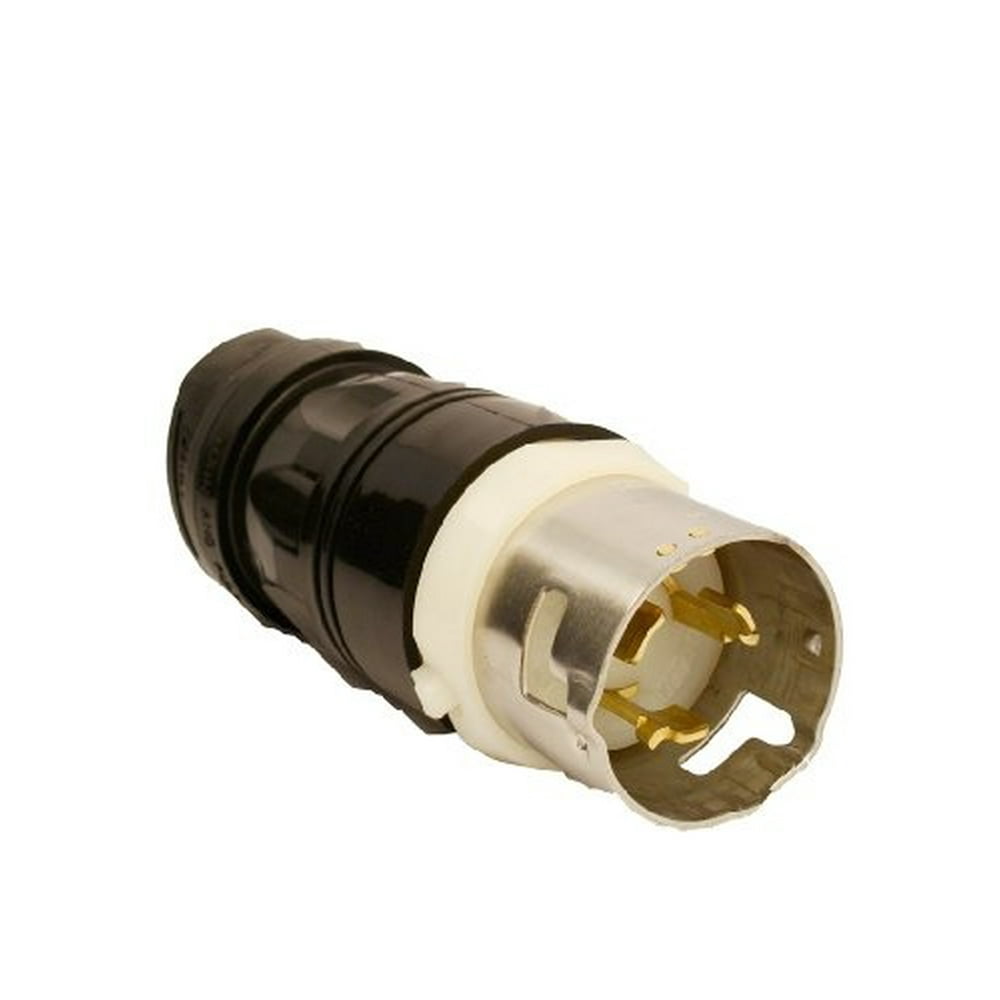 leviton cs8165c 50amp, 3-phase 480v ac, non-nema, 3p, 4w, black & white ...