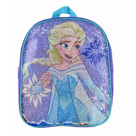 Small Backpack - Frozen - Elsa & Anna Reverse Sequin 12" New 005203 ...
