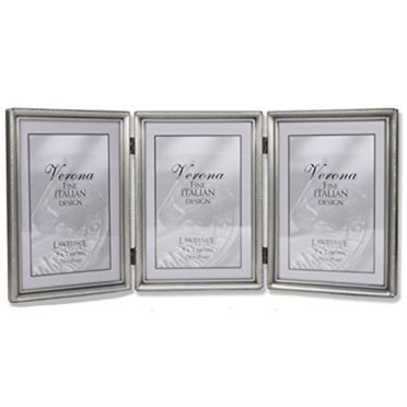 Walnut Wood 8x10 Hinged Double Picture Frame Matted to 5x7 - Walmart.com