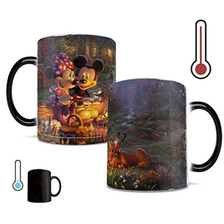 Disney ?Mickey and Minnie Mouse - Campfire ?Thomas Kinkade - One 11 oz Morphing Mugs Color ...