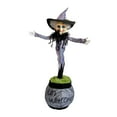 Haunted House Witch Spooky Prop Halloween Figure Scary Sound Effects ...