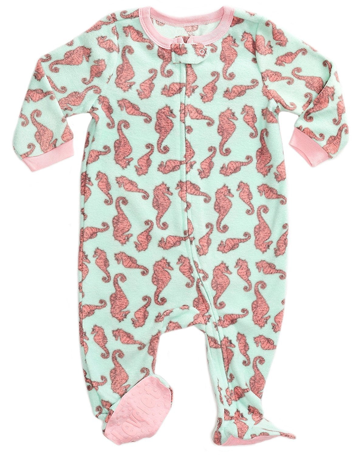 Leveret Little Baby Girls Christmas Fleece Footed Sleeper Pajama onsie ...