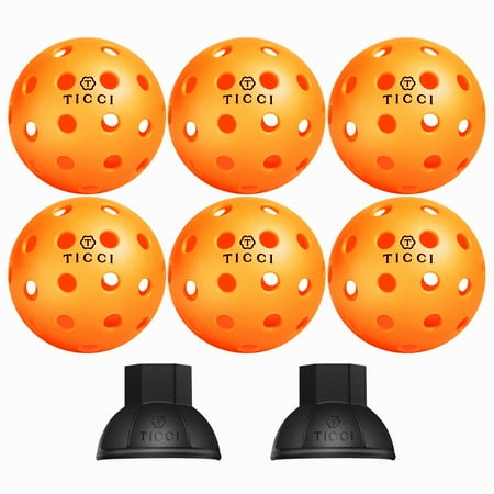 TIccI USAPA 40 Holes Outdoor Pickleballs USA Pickleball Approved Ball ...