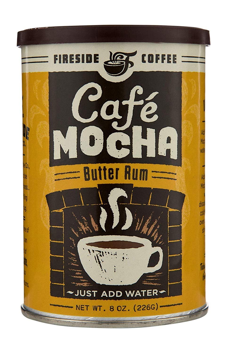 Fireside Coffee Instant Cafe Mocha (Butter Rum) (8 ounce) - Walmart.com