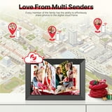 Frameo WiFi Digital Picture Frame, TEMASH 10.1" Digital Photo Frame 32G ...