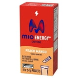 mio Energy Peach Mango Energy Drink Mix, 2.4 g Packets, 10 ct Box, 10pk ...