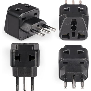 Ceptics CT-12A Italy Travel Adapter Plug - Type L (3-Pack) - Walmart.com
