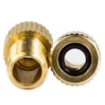 5pc Brass Presta Valve Adapter Convert Presta to Schrader Inflate Tire ...