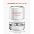 Solo Stove Bonfire 19.5 Inch Smokeless Fire Pit Stand Stainless Steel ...