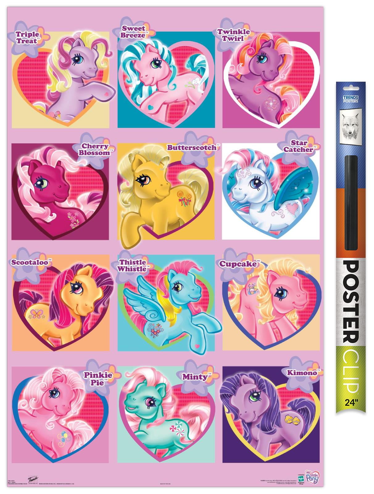 My Little Pony - Chart Premium Poster and Poster Clip Bundle - Walmart ...