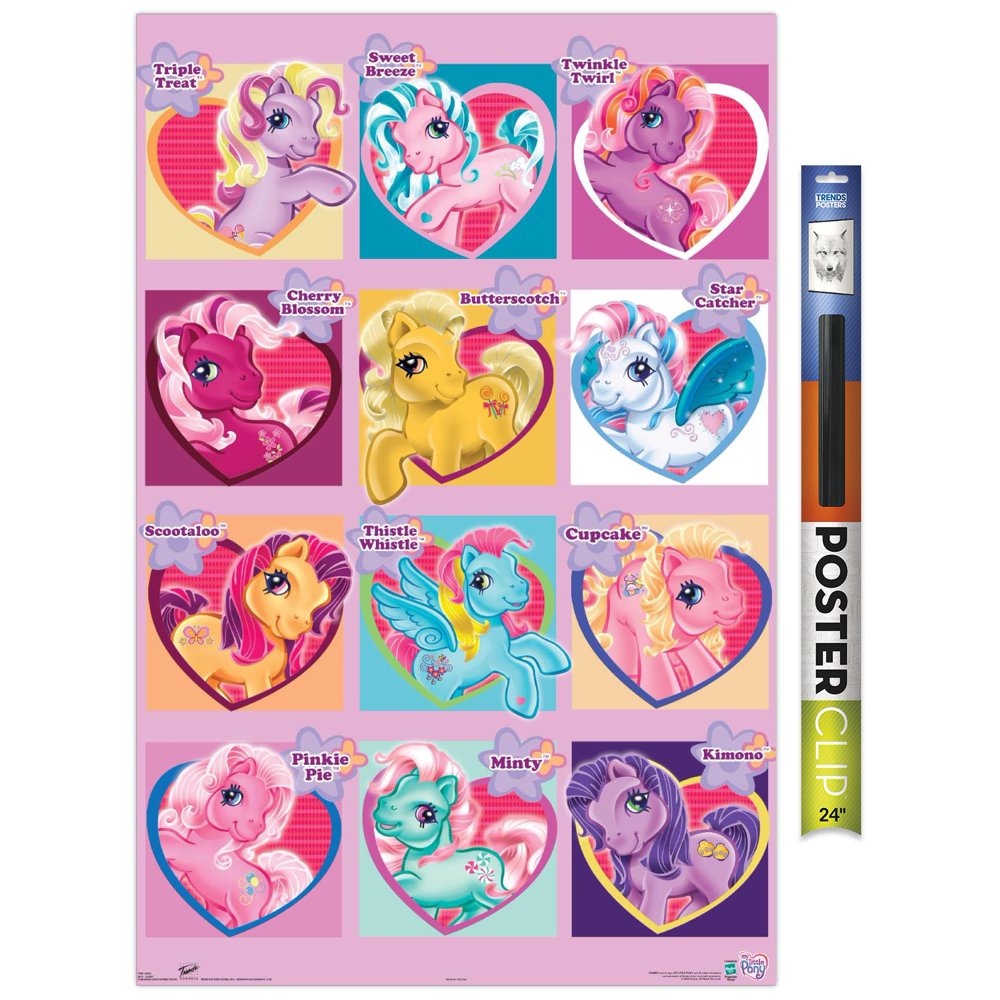 My Little Pony - Chart Premium Poster and Poster Clip Bundle - Walmart ...