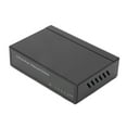 Ethernet Unmanaged Desktop Switch 5 Ports Aluminum Alloy Office Ethernet Splitter Us Plug 100