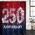 54x78 Inch Shower Curtain Decorative 250 Anniversary Bathtub Bath ...